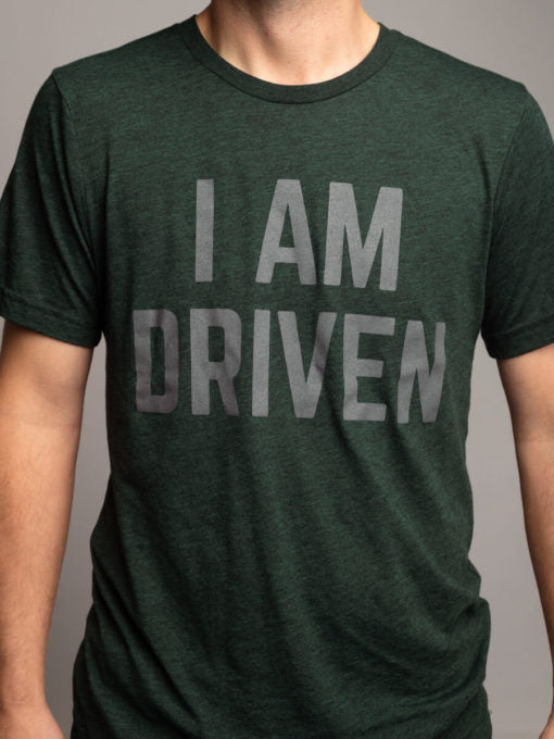 I AM DRIVEN Tee - Green - Driven Coffee